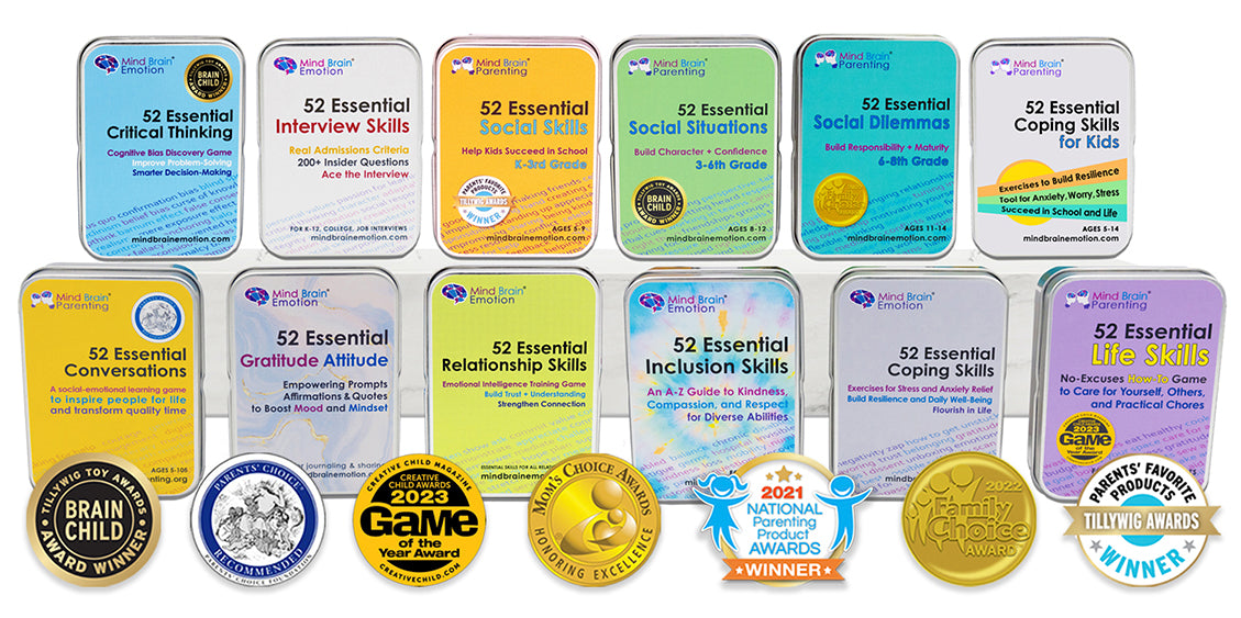 Skill-Building Cards by Mind Brain Emotion, Created by Dr. Jenny Woo