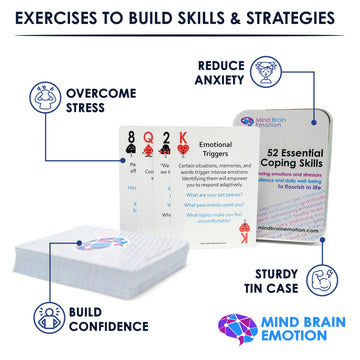 Mind Brain Emotion: Skill-Building Cards & Mental Health Tools for All