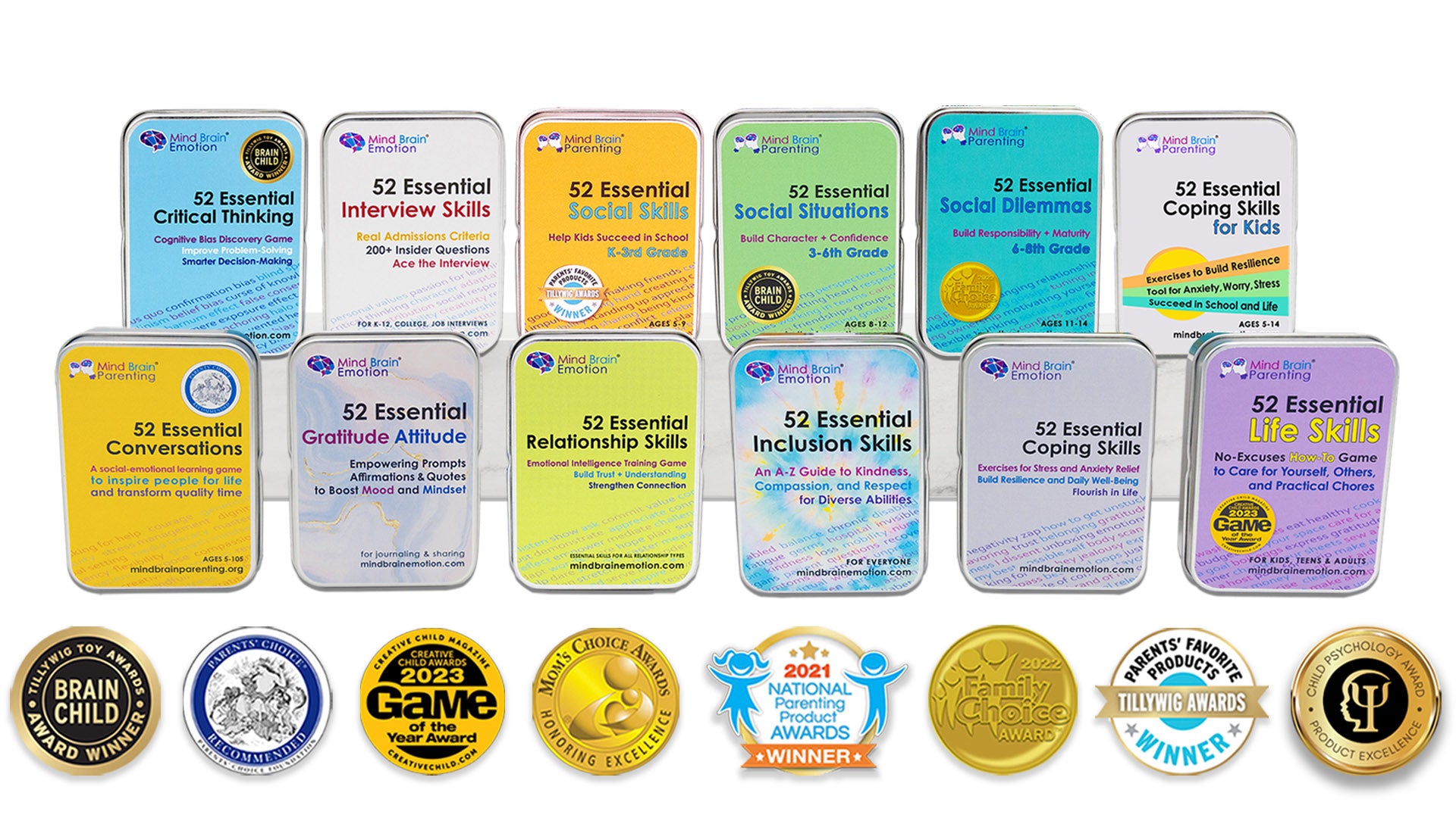 Mind Brain Emotion: Skill-Building Cards & Mental Health Tools for All